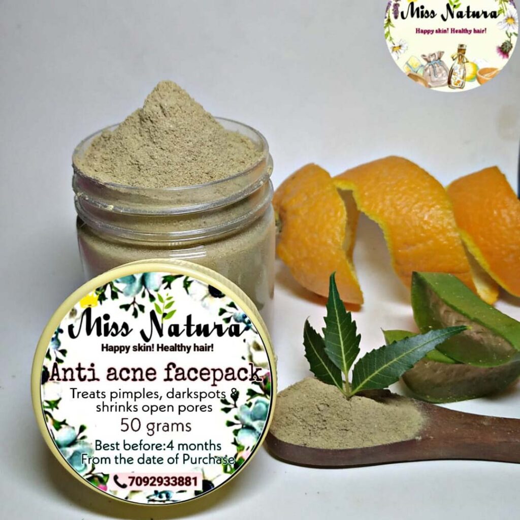 Anti Acne Facepack | missnatura.in